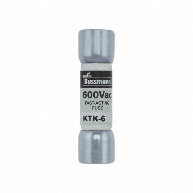 BUSSMANN, KTK Series, Midget, Fuse - 4XC41|KTK-6 - Grainger
