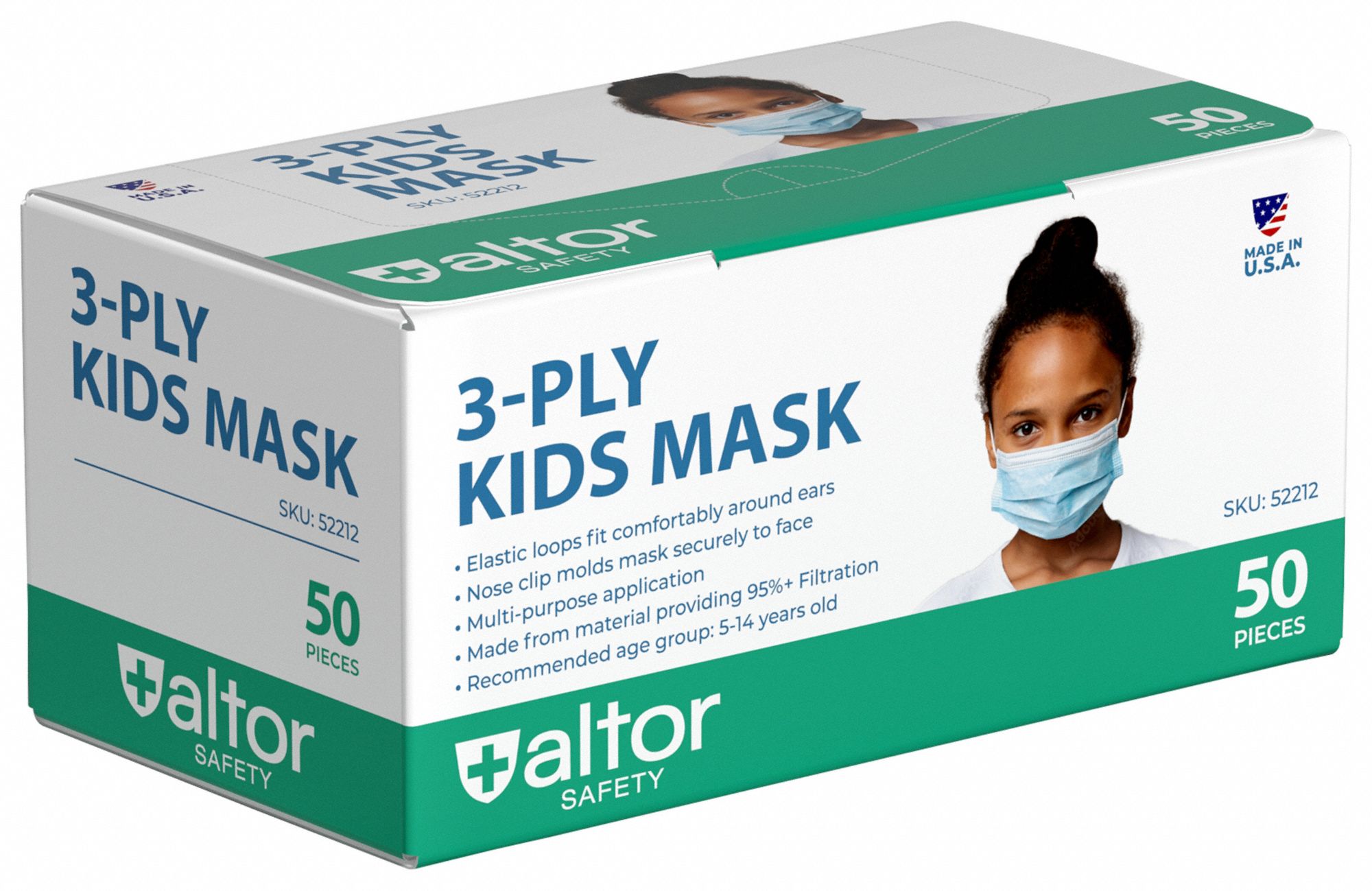 Face Mask, PK 50 - Grainger
