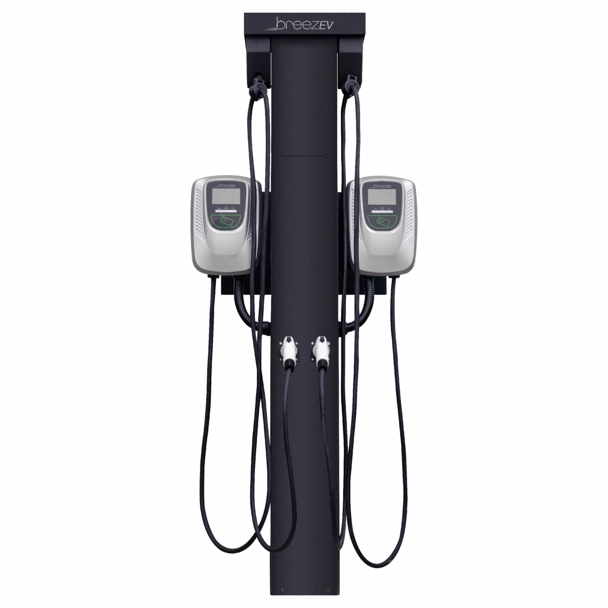 BREEZ-EV, Level 2, Double Pedestal, EV Charging Station Kits - 808Z10 ...