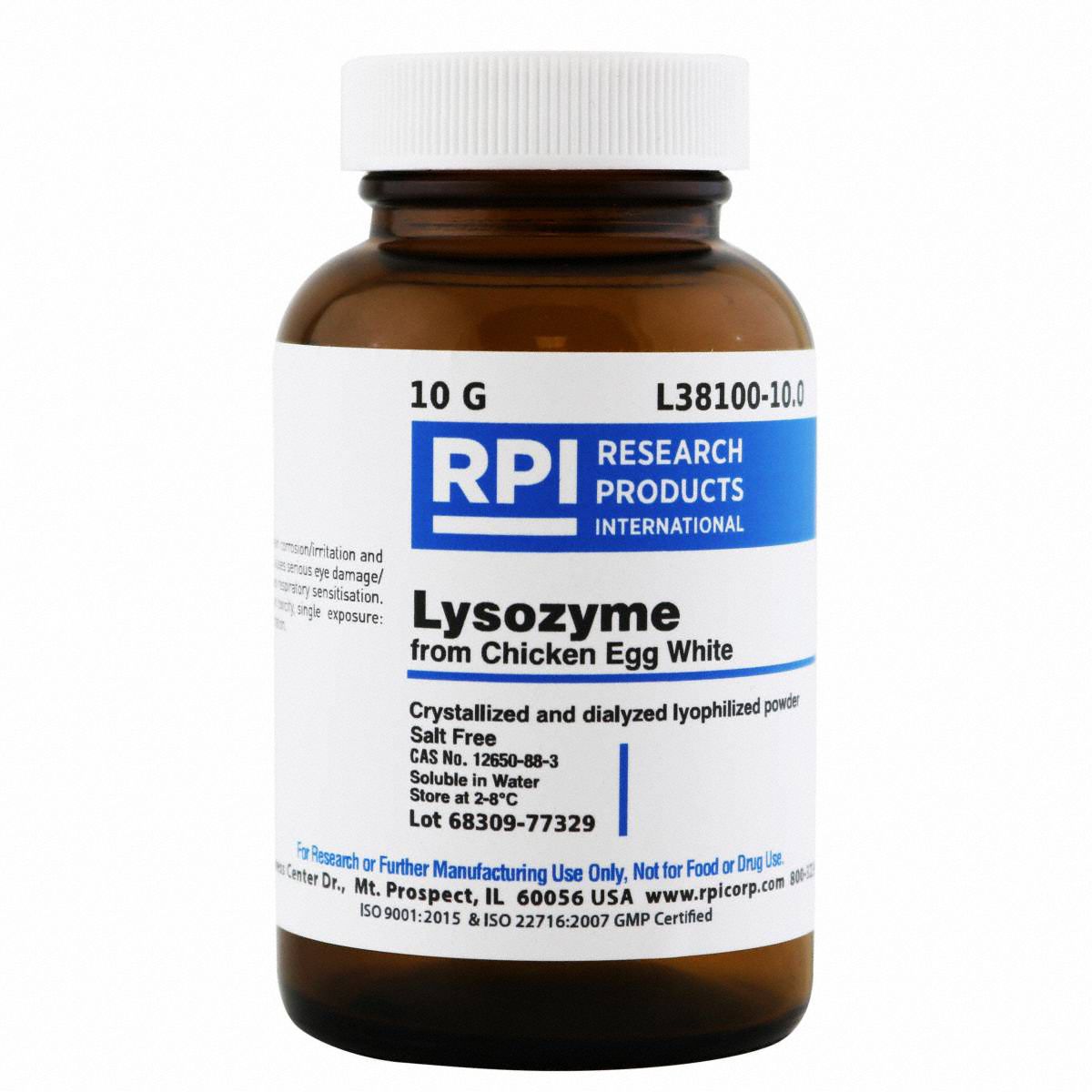 Lab, 10 g, Lysozyme - 31FZ78|L38100-10.0 - Grainger