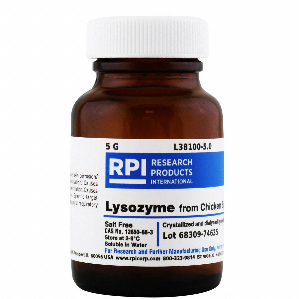 Lab, 5 g, Lysozyme - 31FZ79|L38100-5.0 - Grainger