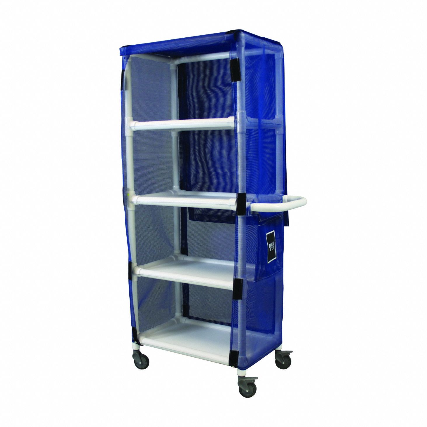 ROYAL BASKET TRUCKS, Blue, (4) Swivel, Linen Cart - 824CD9|G24-BBX-L4A ...