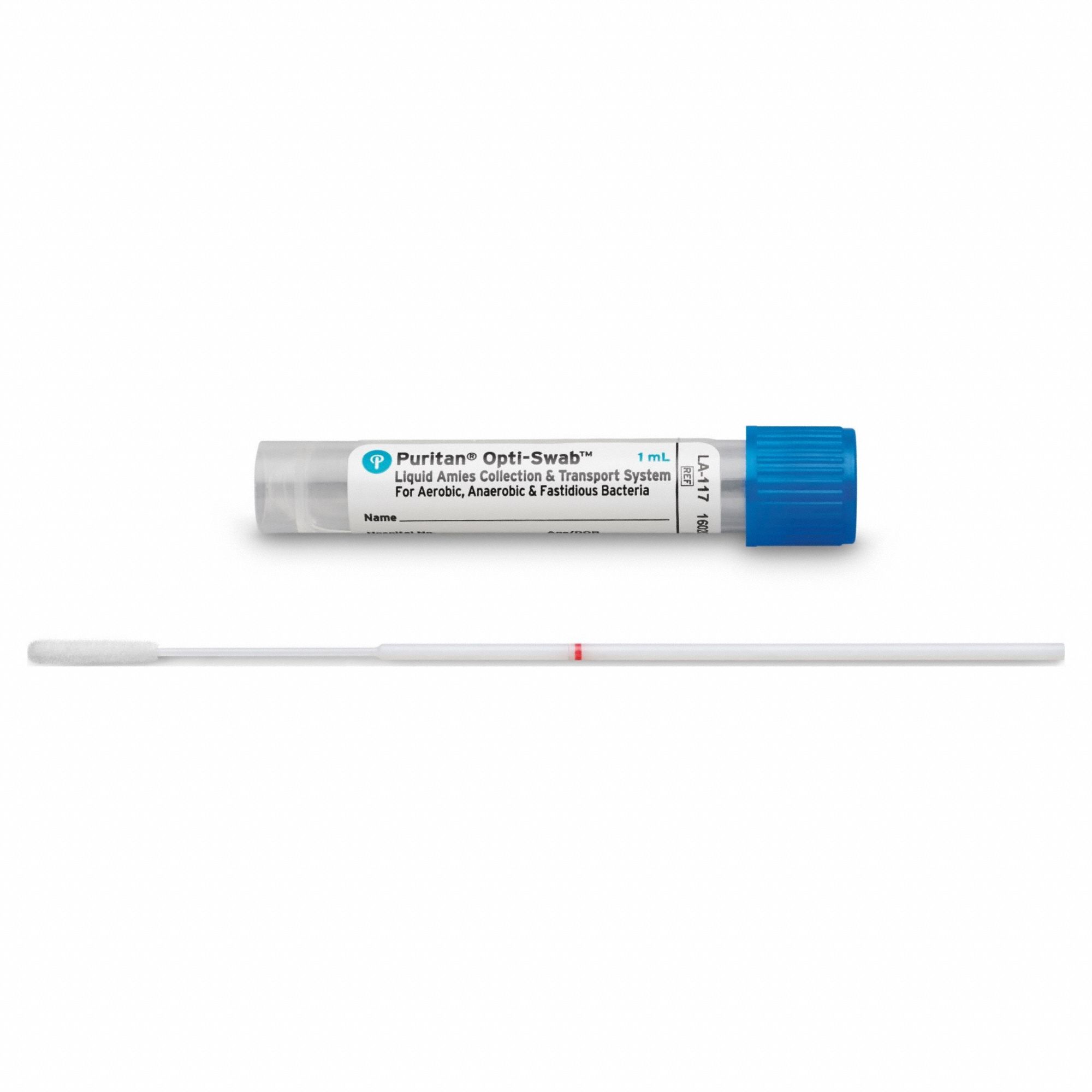 Plastic, 1 mL Capacity - oz, Transport Vial with Flock Swab - 348HD4 ...
