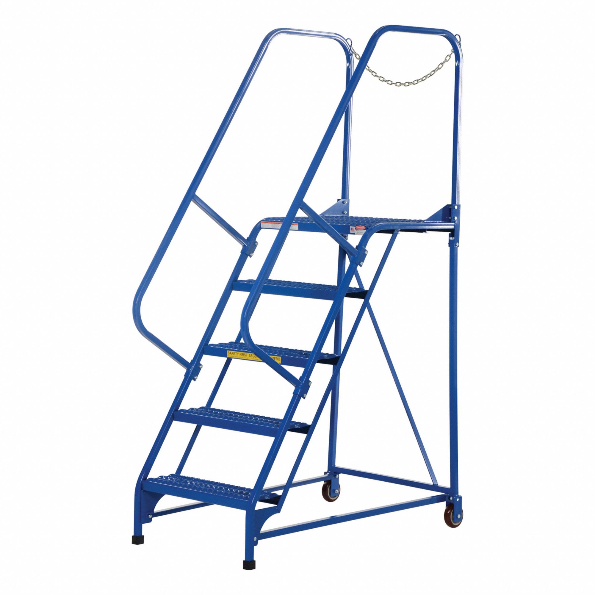 VESTIL LADDER, TILT AND ROLL/4-STEP/OPEN GRIP/58 ° /OSHA 1910.29/ANSI ...