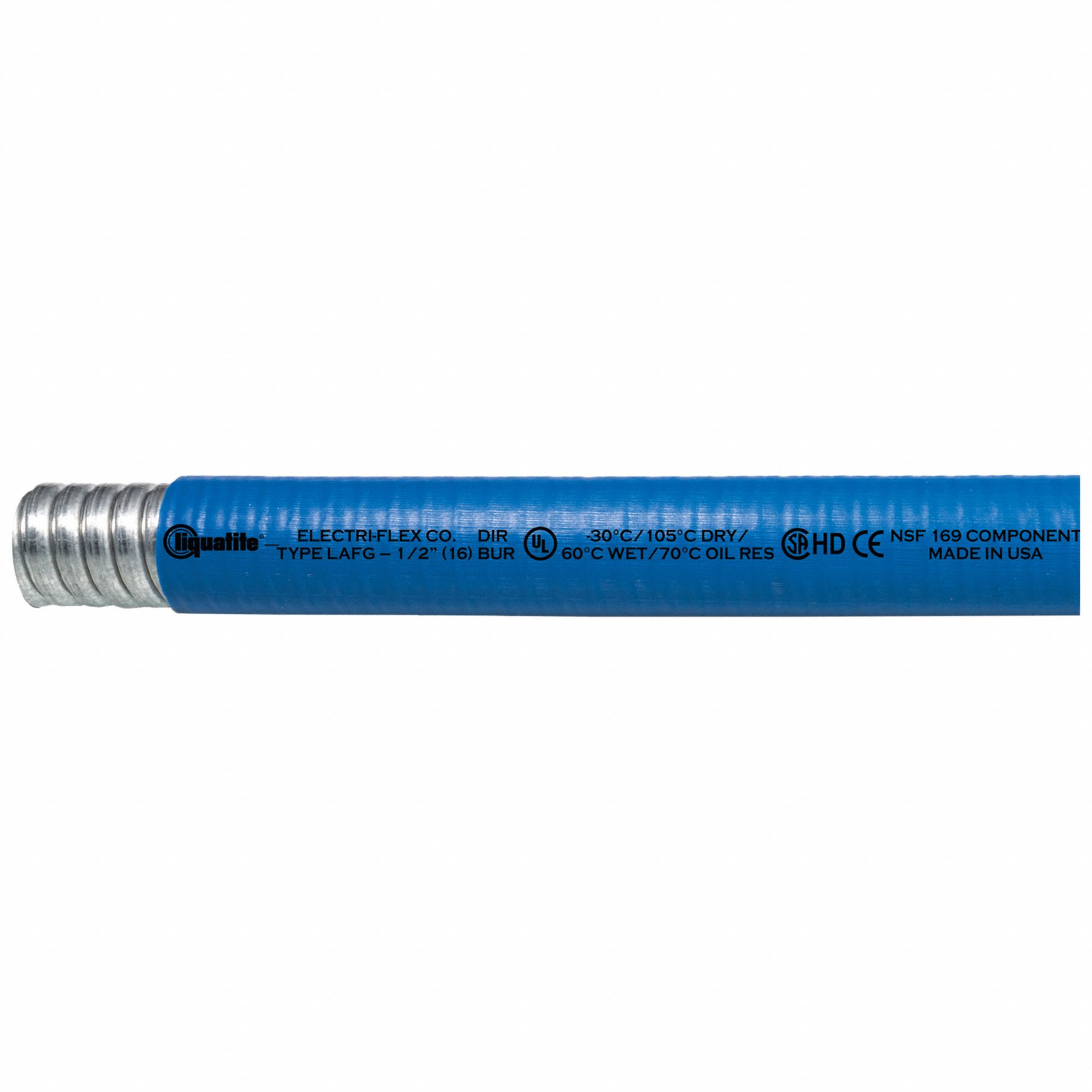 3/4 in Trade Size, Blue, Liquid Tight Conduit - 787L46|LAFG-12 - Grainger