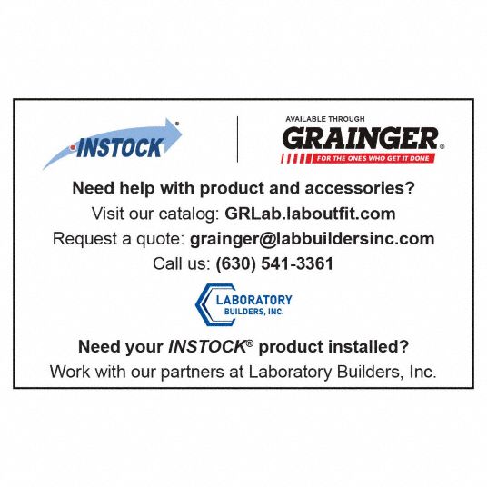 INSTOCK, Fume Hood Ceiling Enclosure, 33 in Overall Wd, Fume Hood ...