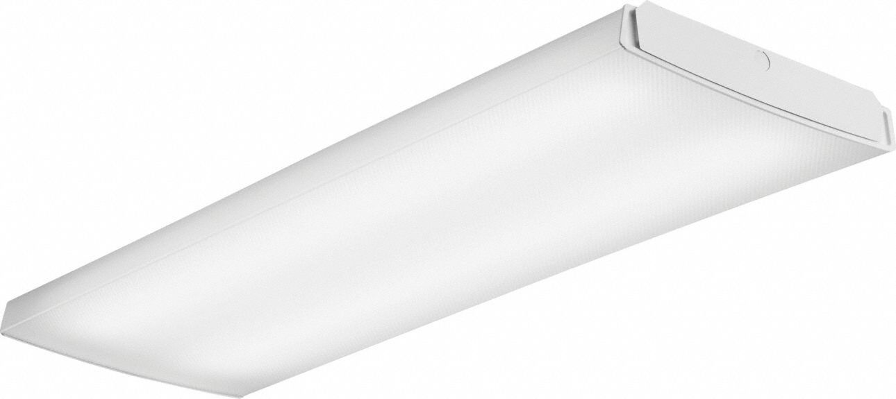 LITHONIA LIGHTING, Beveled Square Lens, 4 ft Lg, LED Wraparound Fixture ...