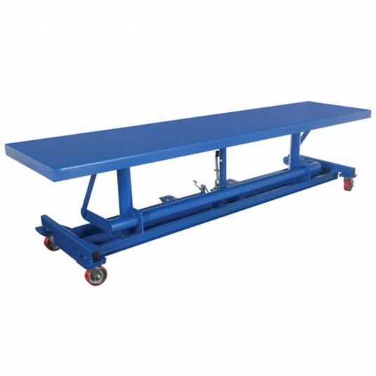 VESTIL, 2,000 lb Load Capacity, 20-1/4 in x 120 in Platform, Long Deck ...