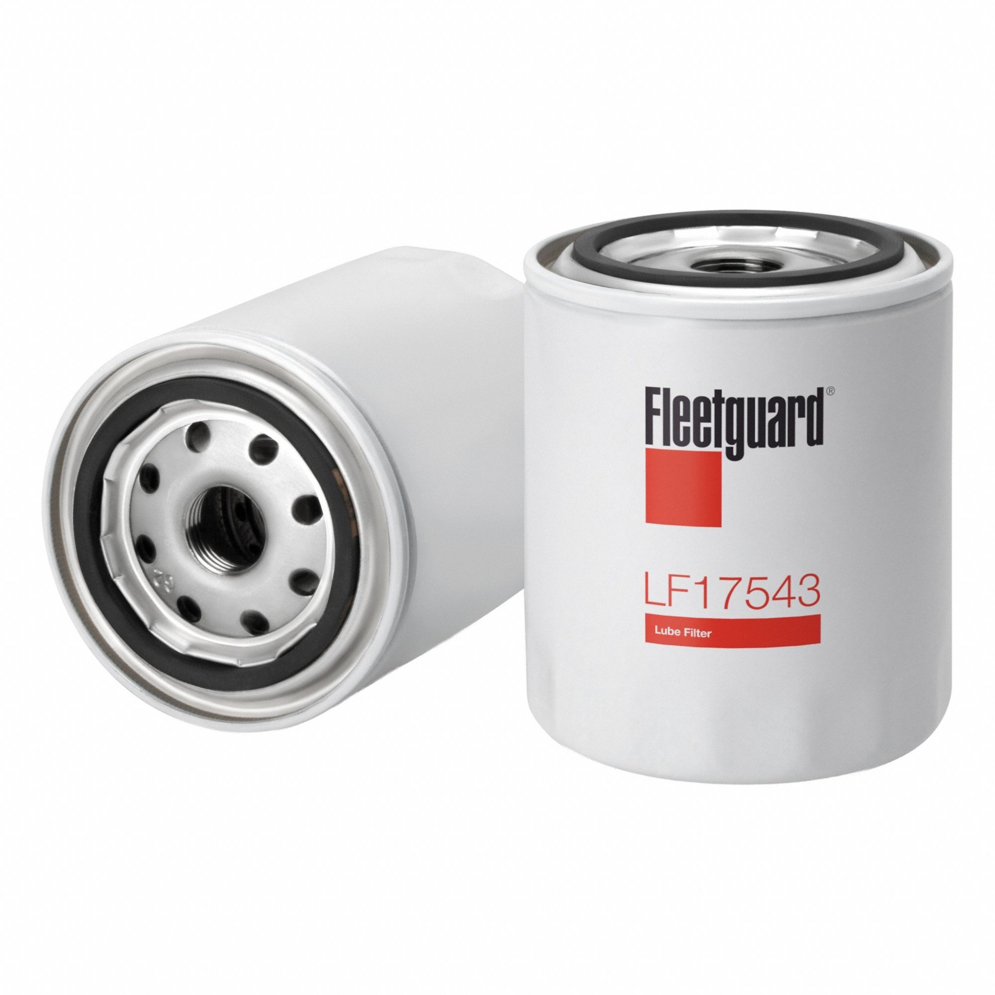 FLEETGUARD, 3/4"-16 Thread Size, 4 1/8 in Overall Ht, Oil Filter ...