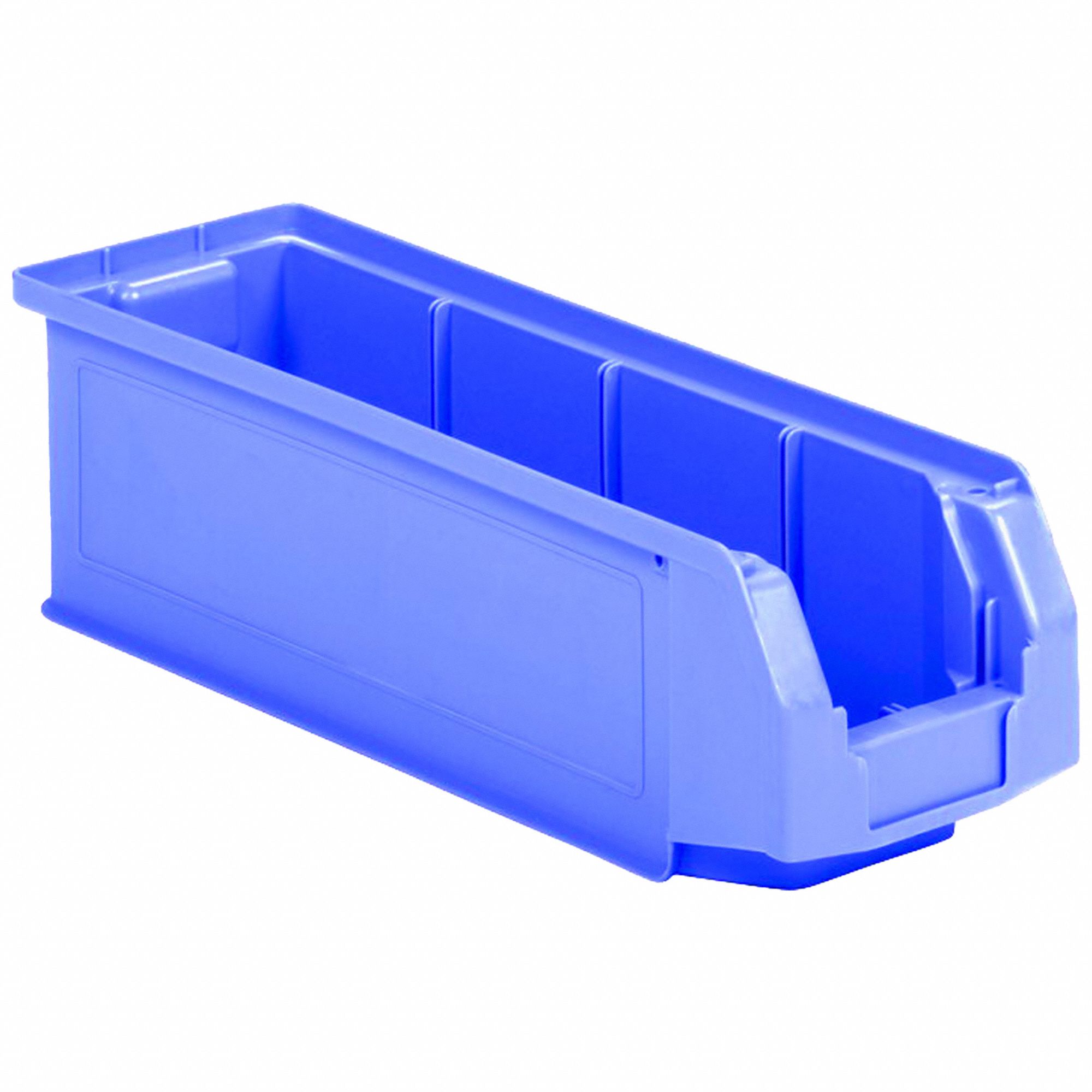 SSI SCHAEFER, 6 1/8 in x 19 5/8 in x 5 5/8 in, Blue, Stacking Bin ...