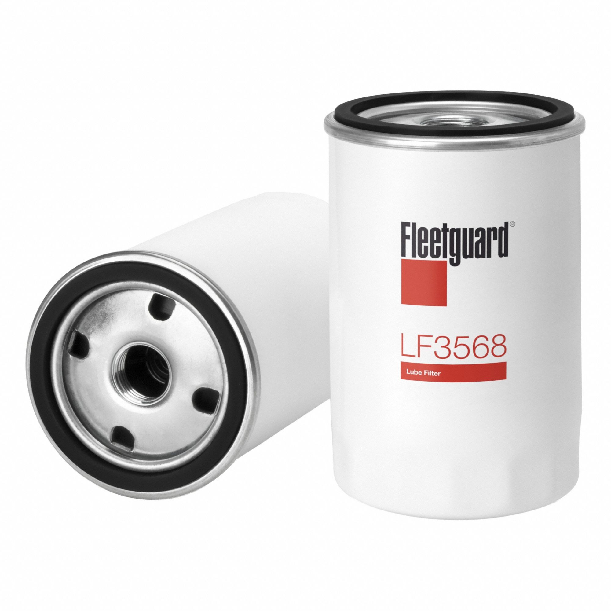 FLEETGUARD, 3/4"-16 Thread Size, 4 13/16 in Overall Ht, Oil Filter ...