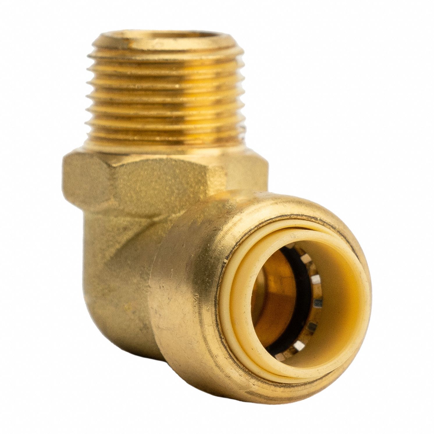 3/8 in OD x 3/8 in Pipe Size, Push-to-Connect x MNPT, MNPT Elbow - 880GP0|LF803MR - Grainger