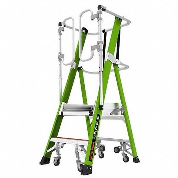 LITTLE GIANT PLATFORM LADDER W/WHEELS,2 FT H,21 IN W - Platform ...