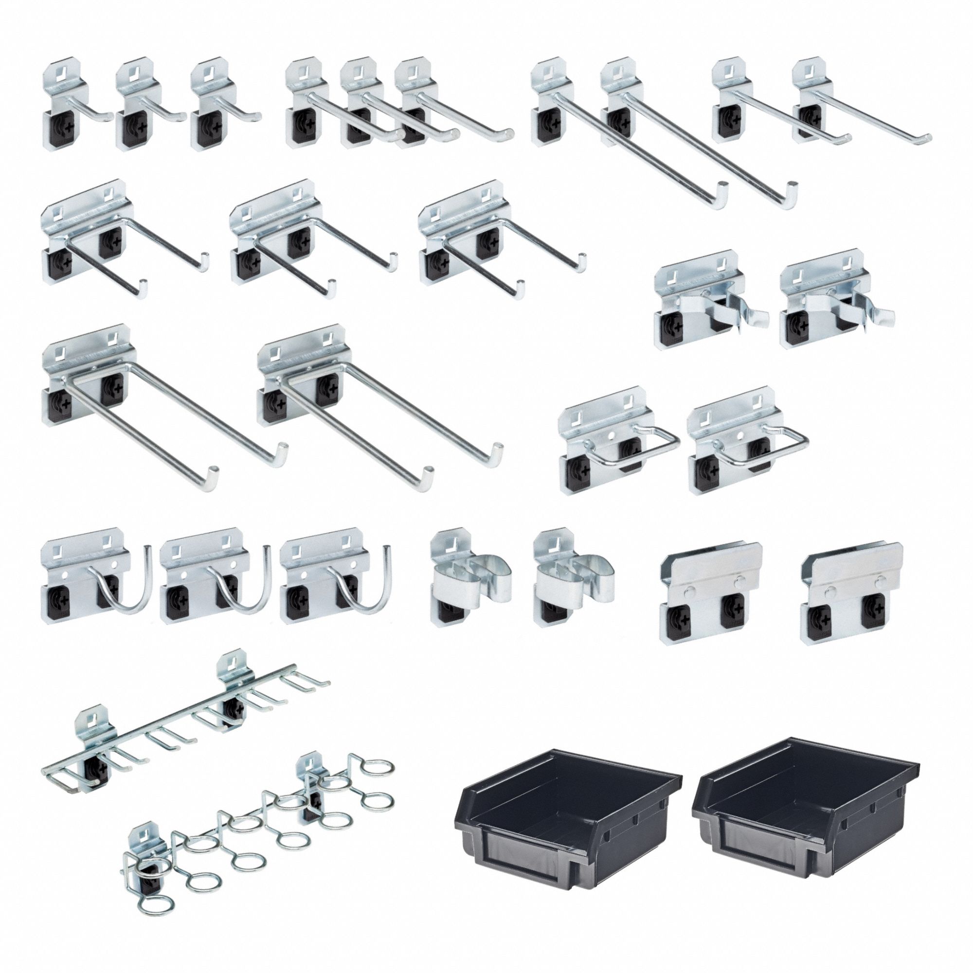 TRITON PRODUCTS, 15 1/4 in x 10 1/2 in x 2 1/2 in, 28 Hooks, Pegboard ...