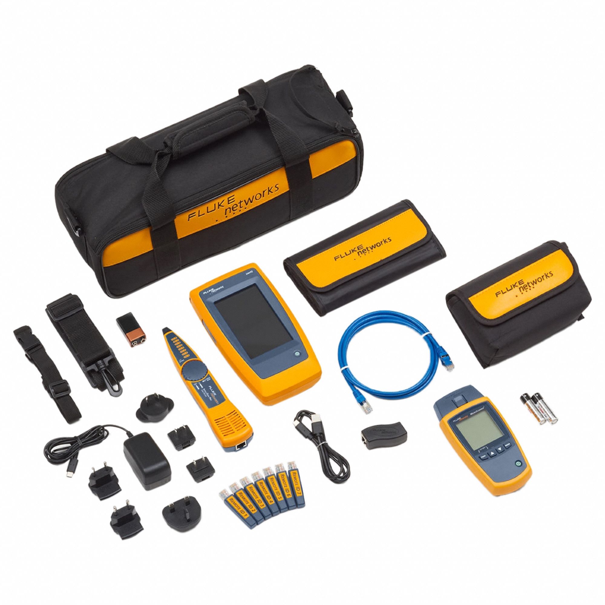 FLUKE NETWORKS, LIQ-KIT-MS2-100, Cable Network Tester, Cable Tester Kit ... FLUKE NETWORKS, LIQ-KIT-MS2-100, Cable Network Tester, Cable Tester Kit ...