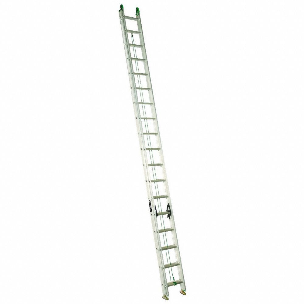 LOUISVILLE LADDER, 40 ft Ladder Size, Aluminum, Extension Ladder ...