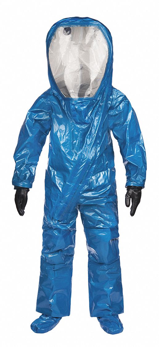 LAKELAND VAPOUR PROTECTIVE SUIT, BLUE, TYPE 1 LEVEL A, 2XL - Chemical ...