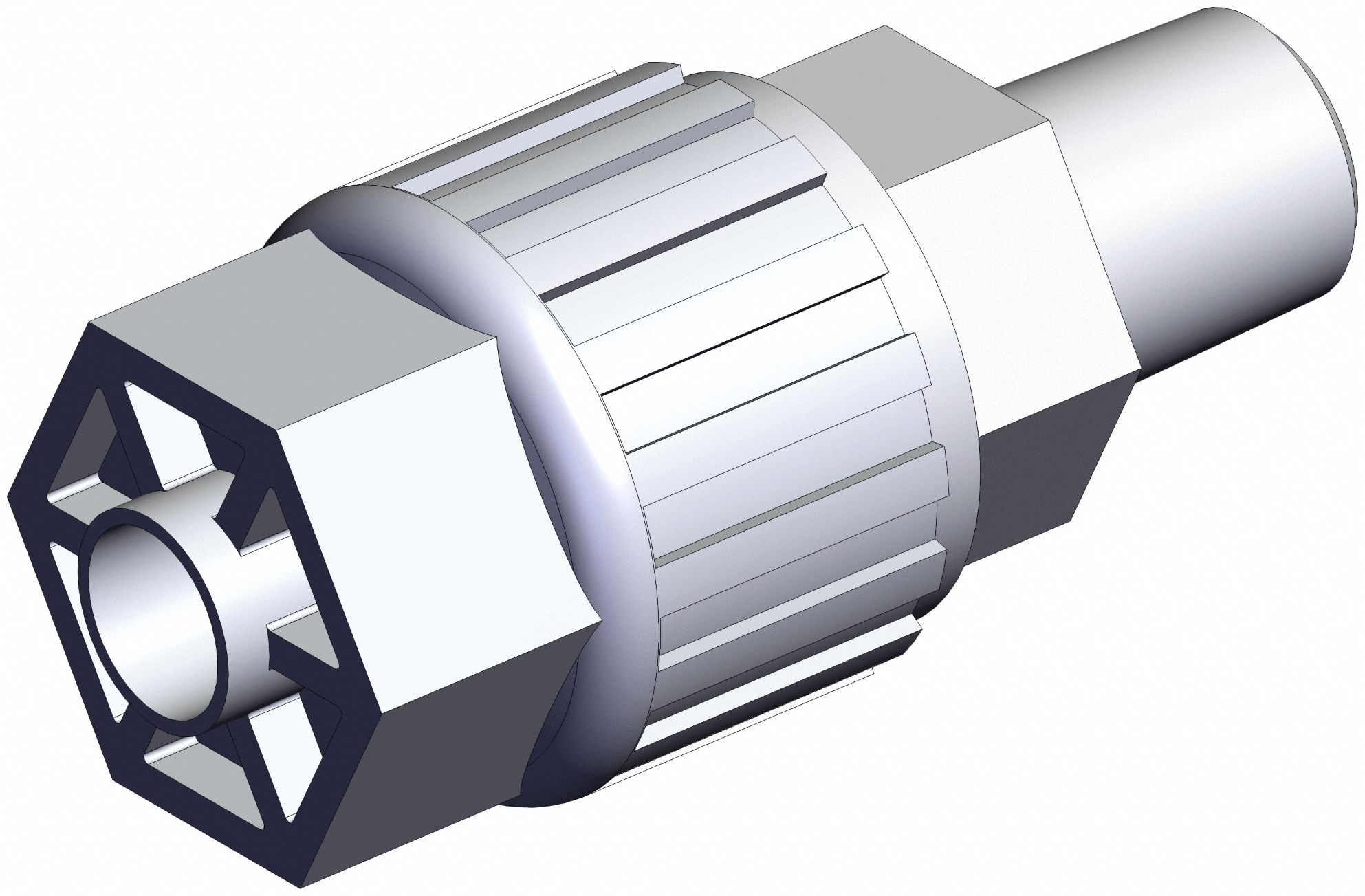 SMC, 1/8 in Pipe x 1/4 in OD Size, NPT x Compression, High Priority ...
