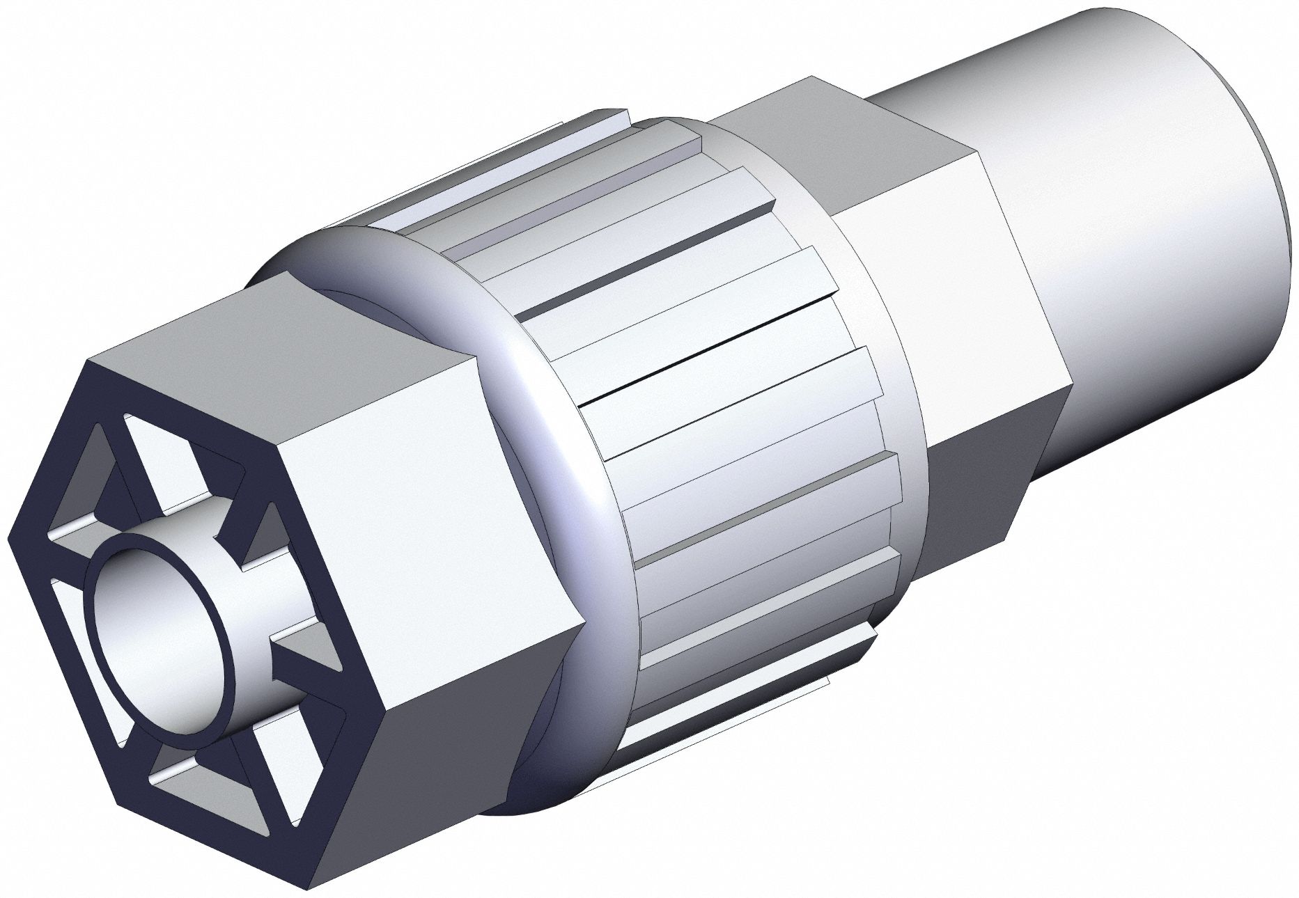 SMC, 1/4 in Pipe x 1/4 in OD Size, NPT x Compression, High Priority ...