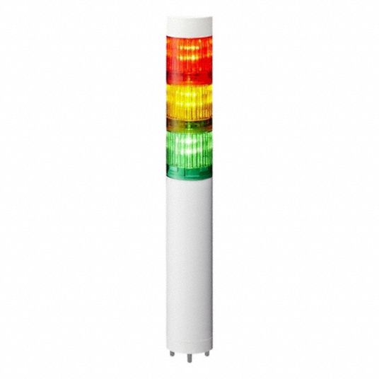 PATLITE, 3 Tier, No Sounder Tier, Tower Light Assembly - 827A62|LR4 ...