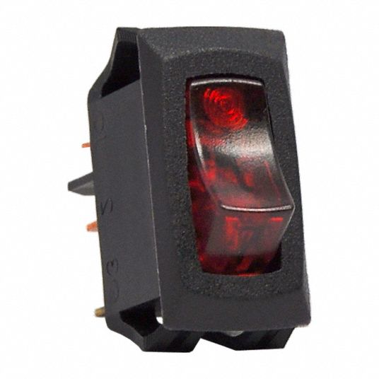 CARLING TECHNOLOGIES, 2 Positions, SPST, Lighted Rocker Switch - 1A824 ...