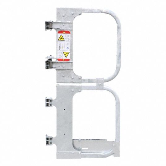 PS INDUSTRIES, Steel, For 15 in to 20 in Opening Wd, Full Height Ladder ...