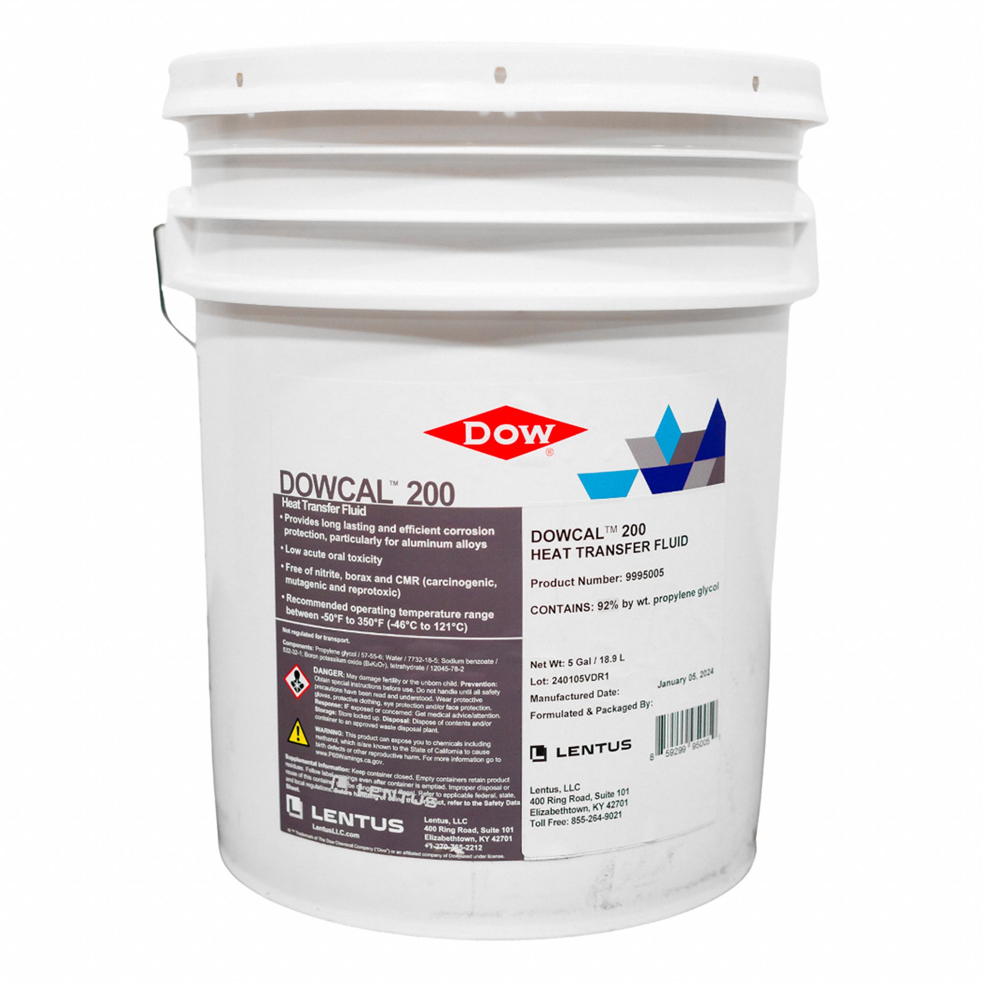 DOWCAL PROPYLENE GLYCOL,DOWCAL TM,5 GAL - 8459 - LSO9995005 | 9995005 ...