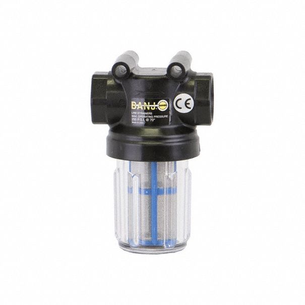 BANJO, Polypropylene, 3/4 in, Inline Strainer - 3ELX1|LSTM075-50C ...