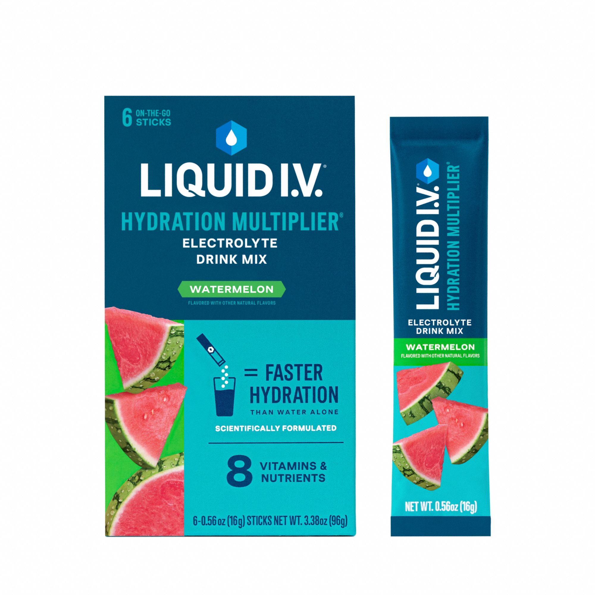 LIQUID I.V., Watermelon, Single-Serve, Sports Drink Mix - 864V09|LVM ...