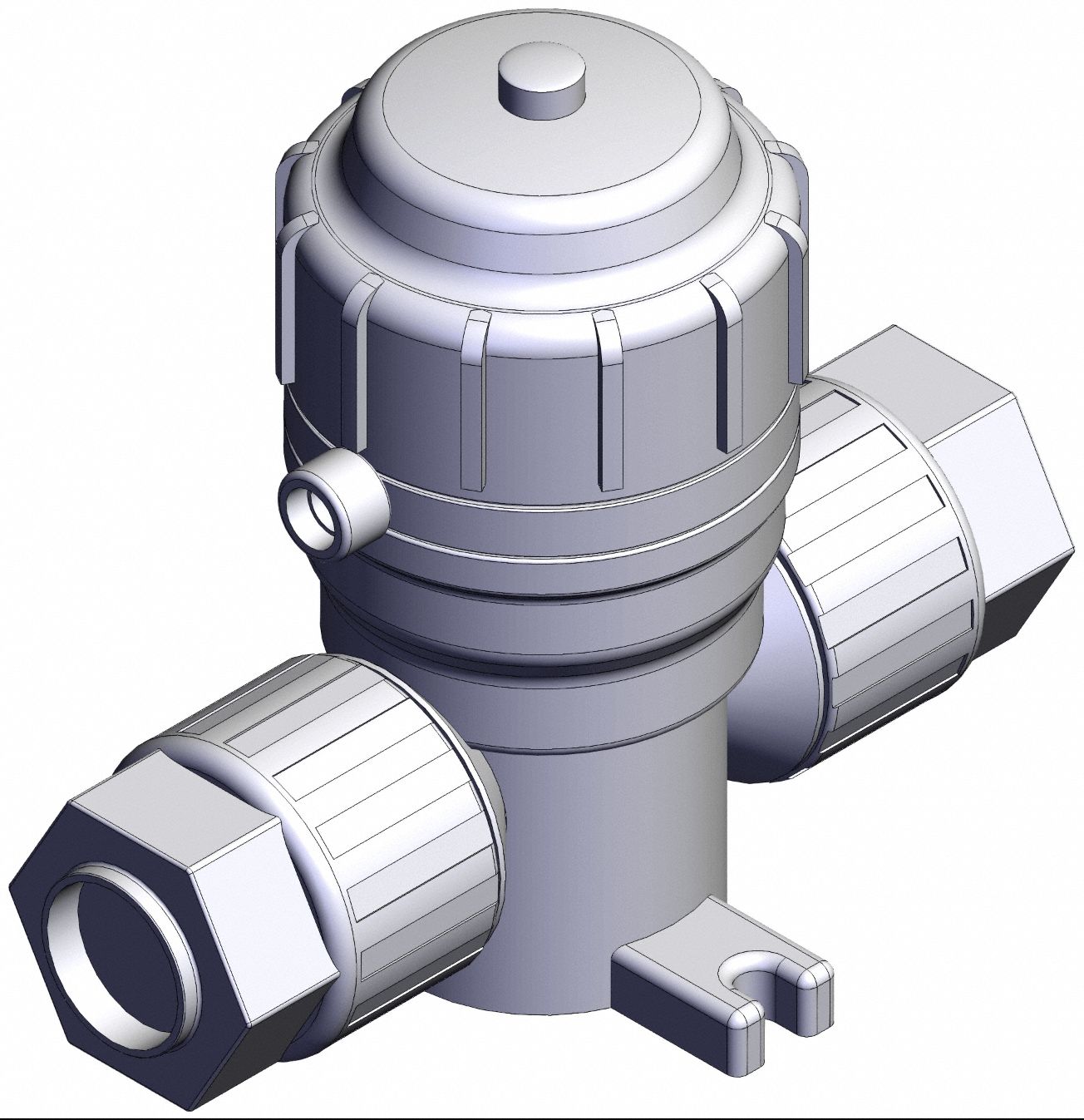 SMC, 1 in, Air to Spring, Chemical Liquid Valve - 2AC532|LVQ60-Z25N-9 ...