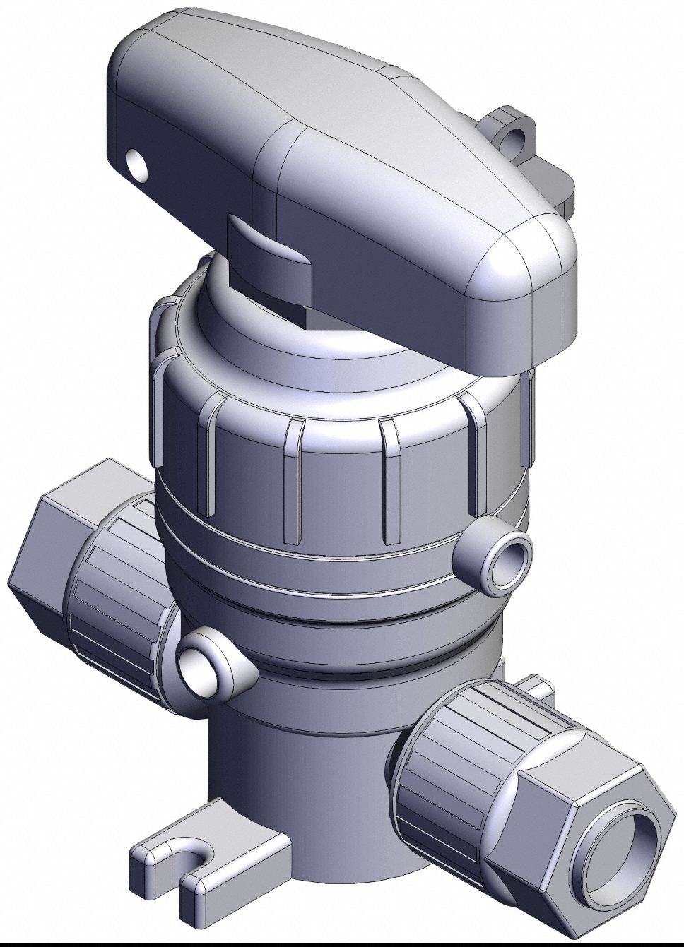 SMC, 3/4 in, PFA, Chemical Liquid Valve - 2AC536|LVQH50-Z19-1 - Grainger