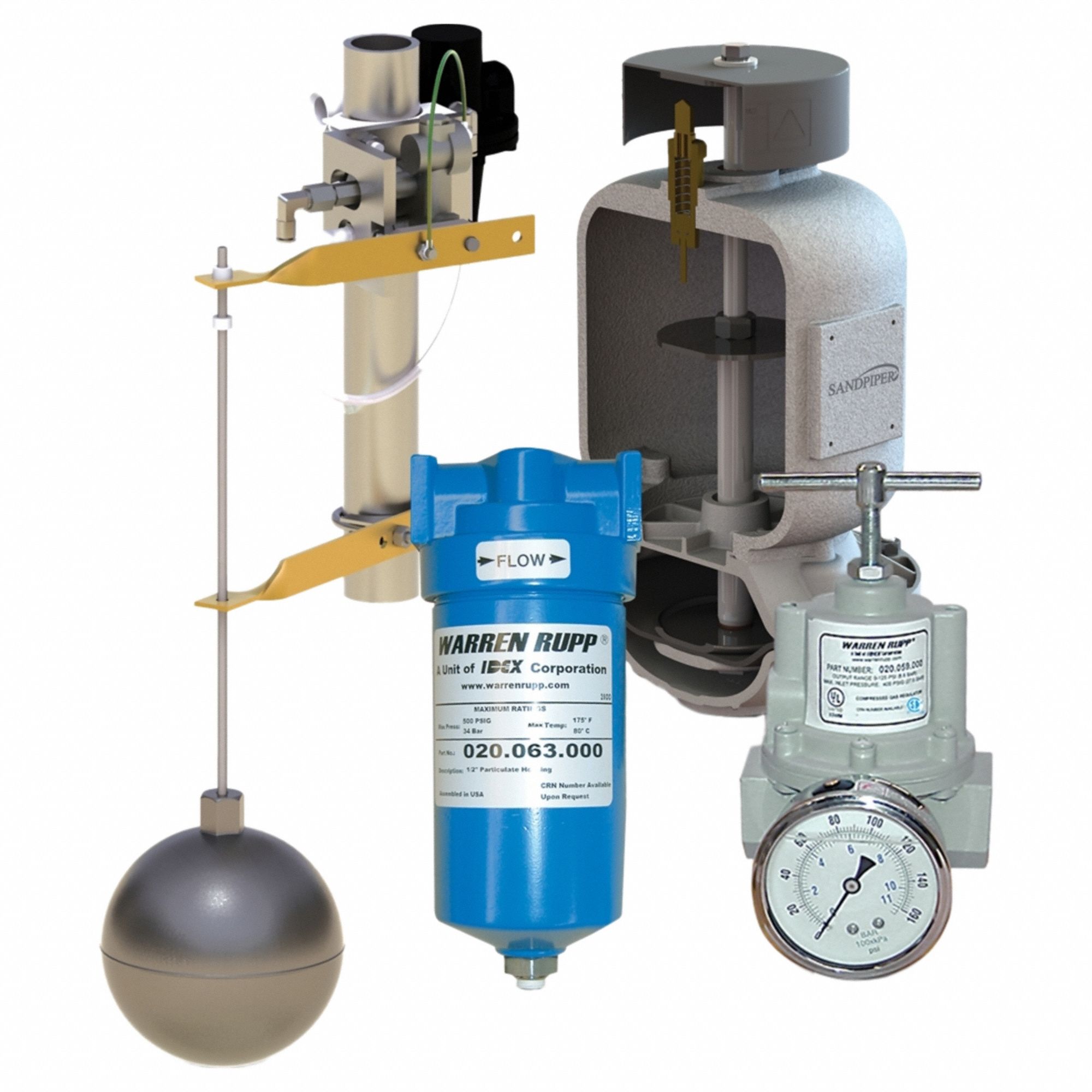 VERSAMATIC, Stainless Steel, VDA051SPTNS00., Surge Dampener - 813PM8 ...