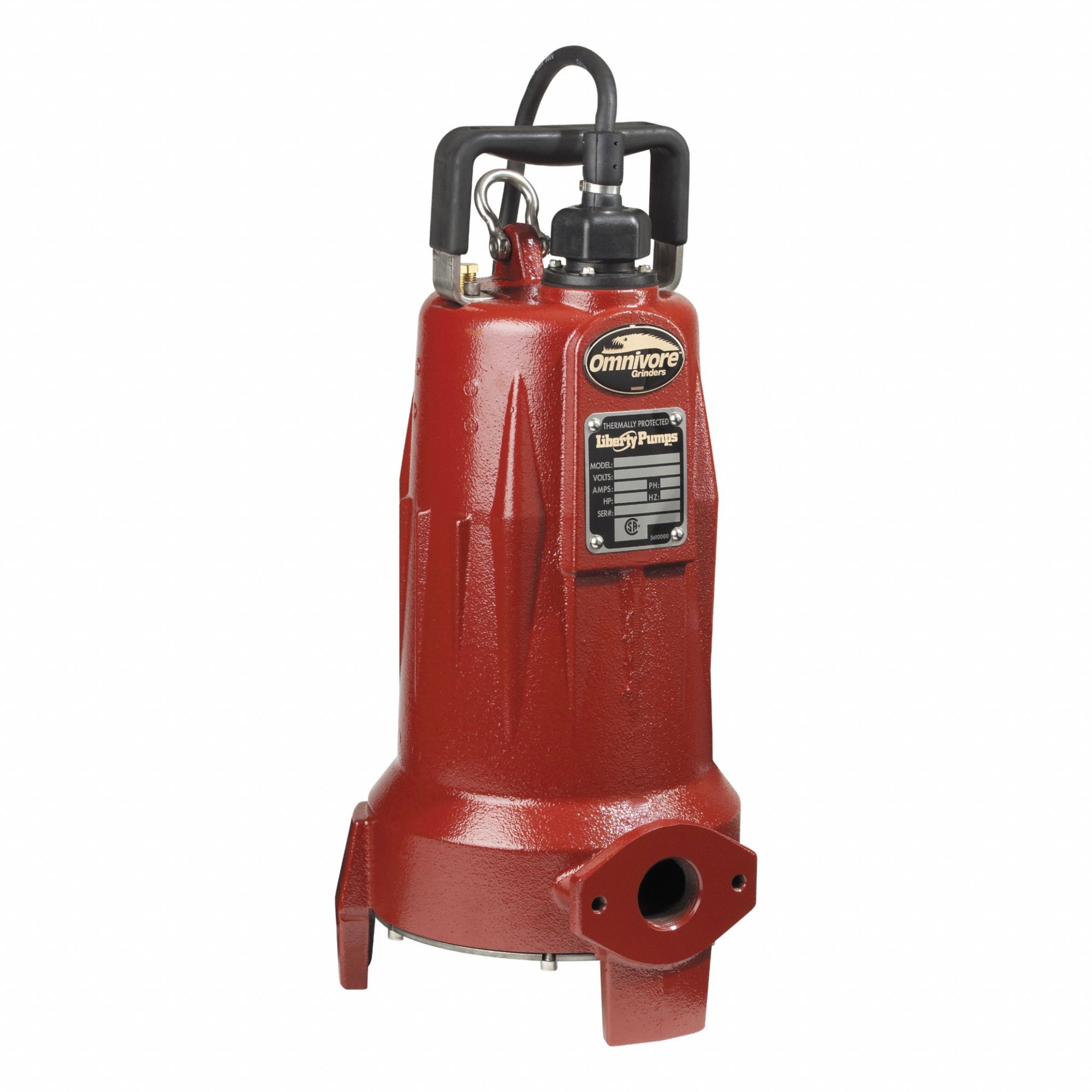 LIBERTY PUMPS, Horizontal, Single Phase, Omnivore Grinder Pump - 856FL0 ...