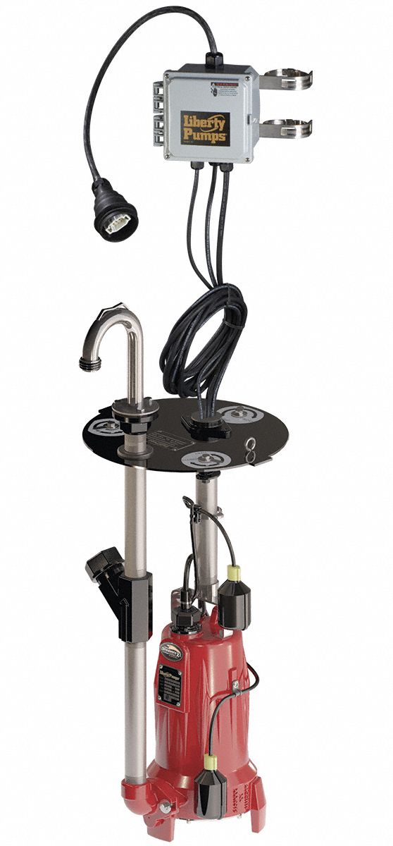 LIBERTY PUMPS, 2 hp, 208/230V AC, Grinder Pump System - 856FM9|LSGX202 ...