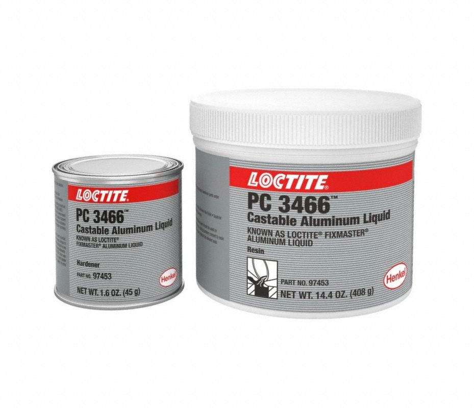 LOCTITE Líquido de Aluminio Epoxi 1 lb., Color Aluminio, Vida de ...