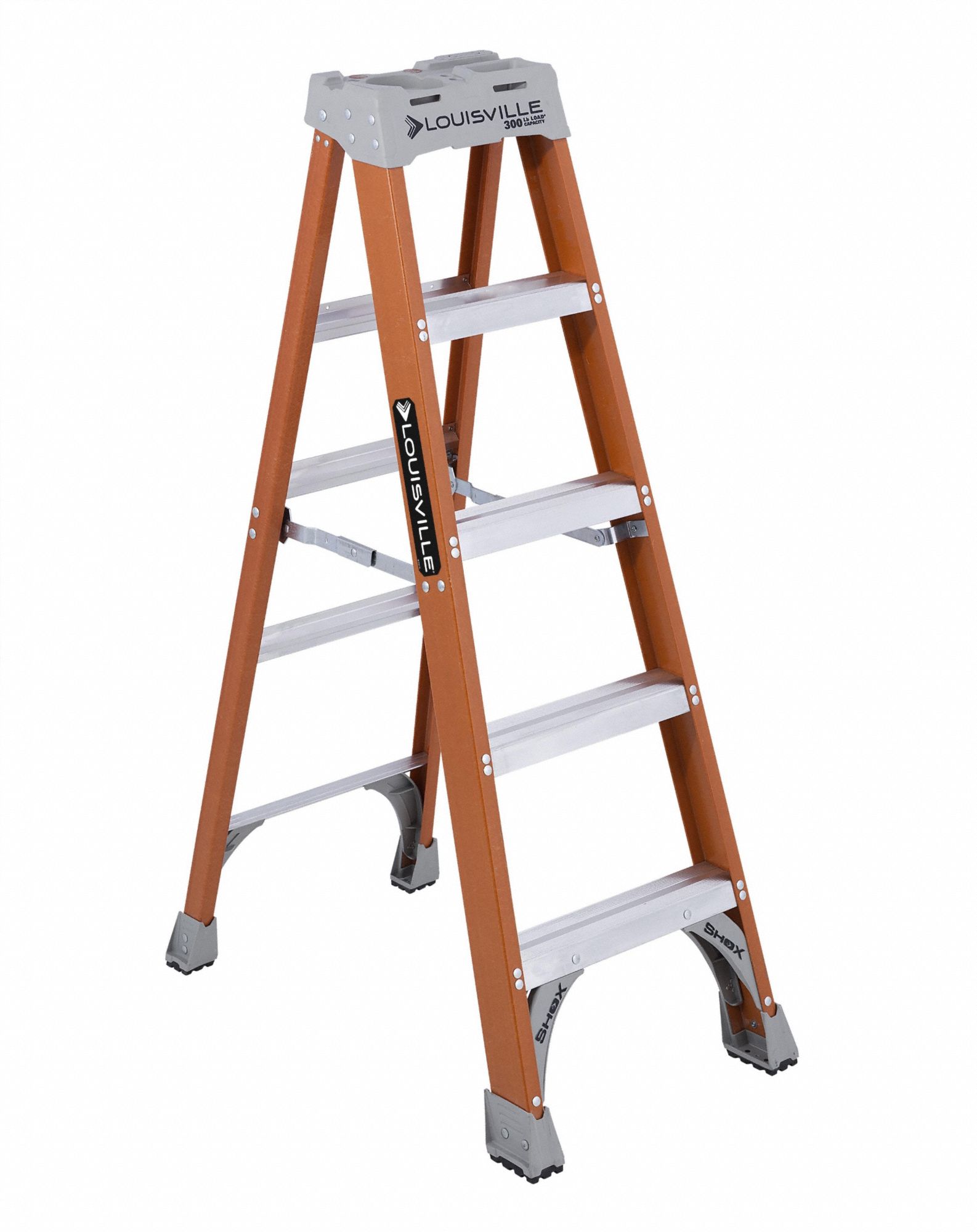 LOUISVILLE LADDER, 5 ft Ladder Size, Fiberglass, Step Ladders - 865EH2 ...