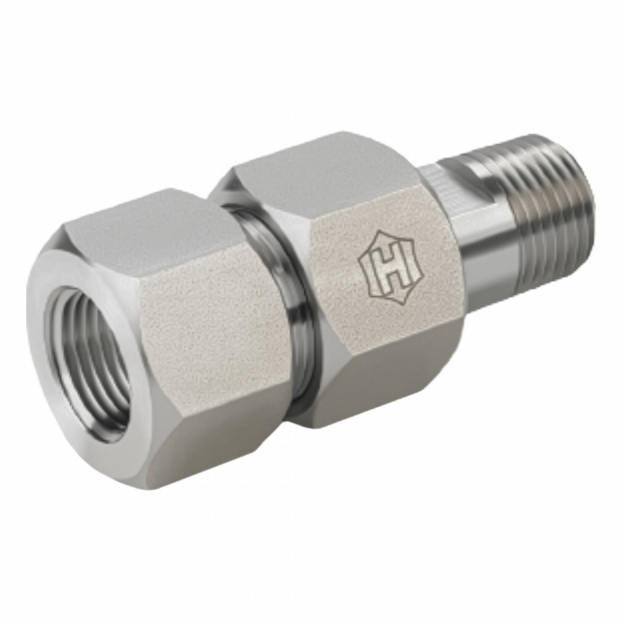 HAM-LET, Stainless Steel, Mfr Part # M-05-85-8N-SS-V, Gauge Connector ...