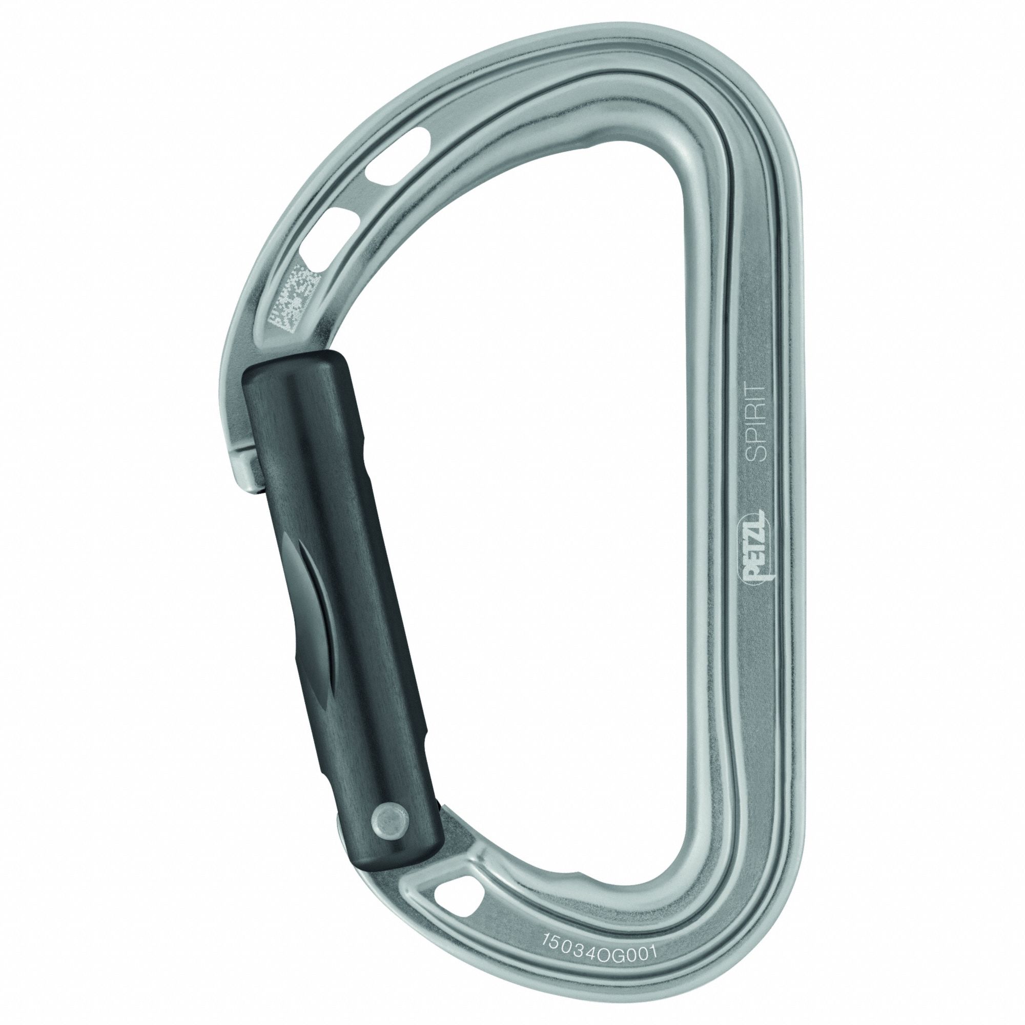 PETZL, Offset-D Shape, 21 mm Gate Opening, Spirit Carabiner Straight ...