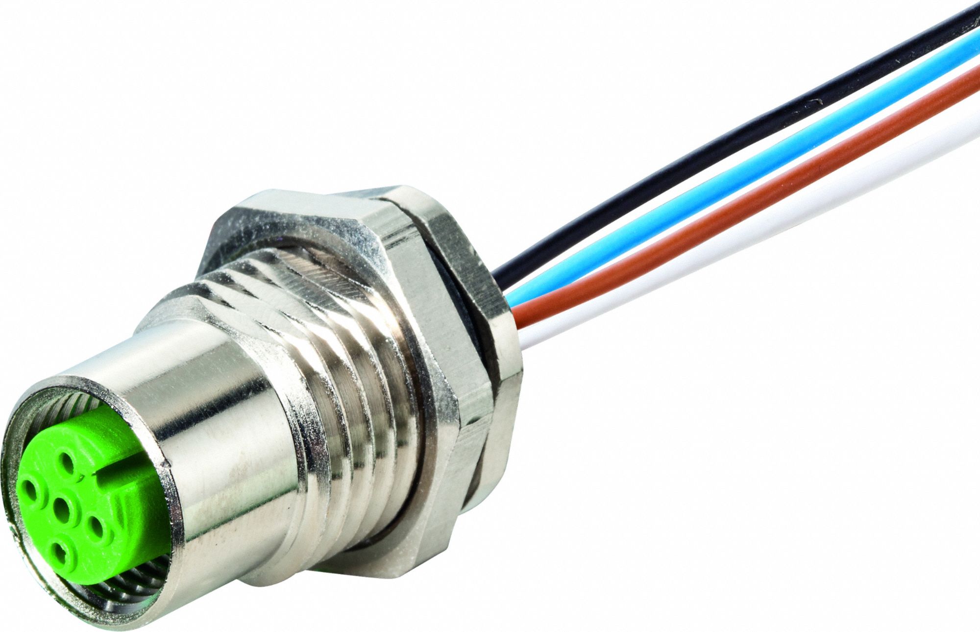 MURRELEKTRONIK, M12 Female – Rear Mounting Receptacle, A, Cordset ...