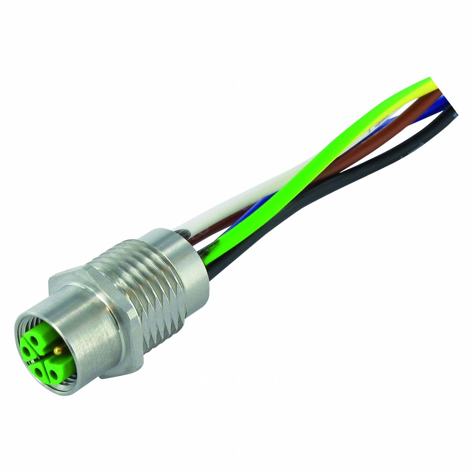 MURRELEKTRONIK, M12 Female – Front Mounting Receptacle, L, Cordset ...