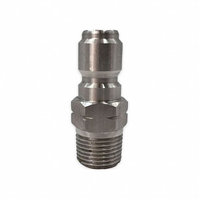 AR NORTH AMERICA, 3/8 in (M)NPT, 3/8" (M)QC Plug, Quick-Connect Plug ...
