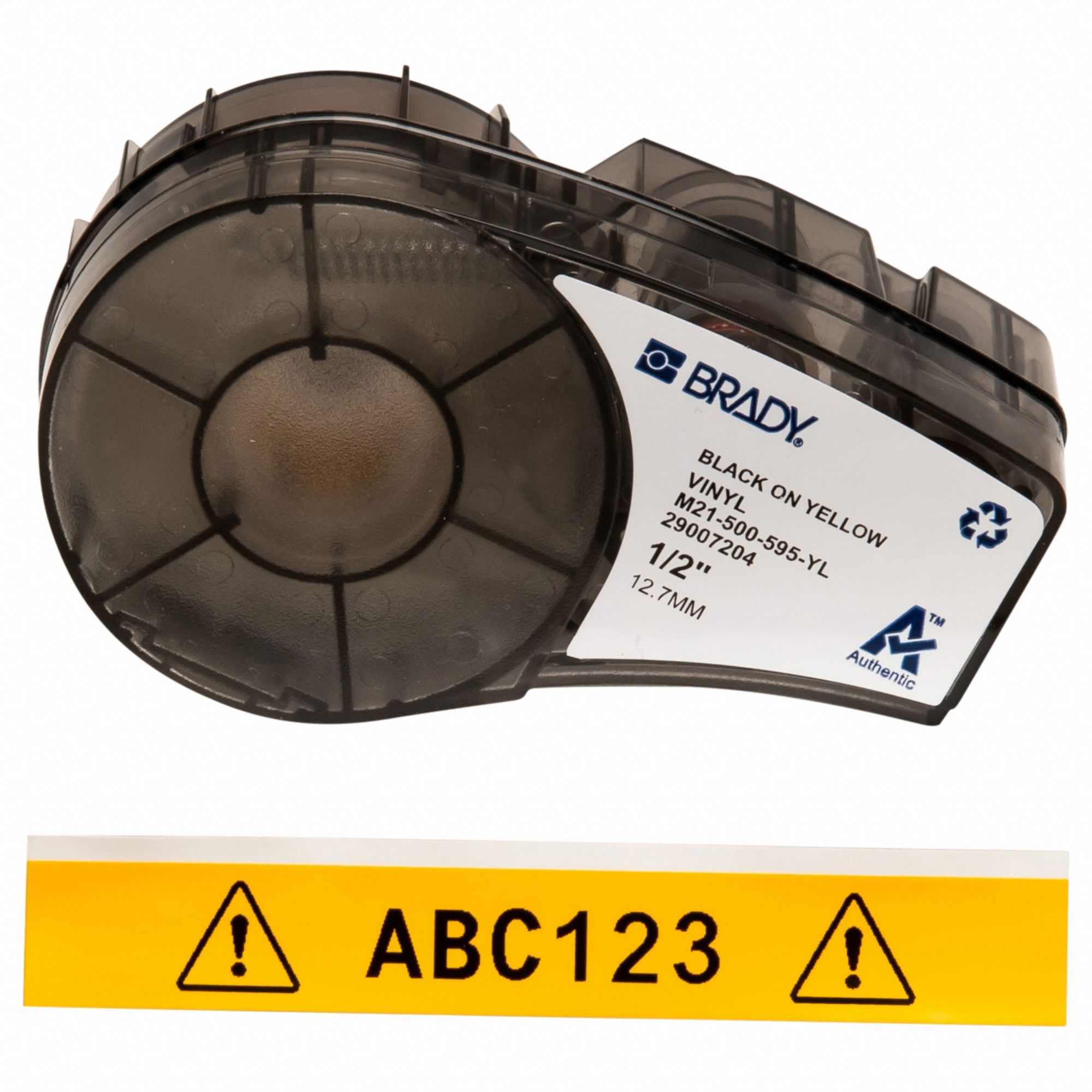 1/2 in x 21 ft, Autoclavable Vinyl, Continuous Label Roll Cartridge ...