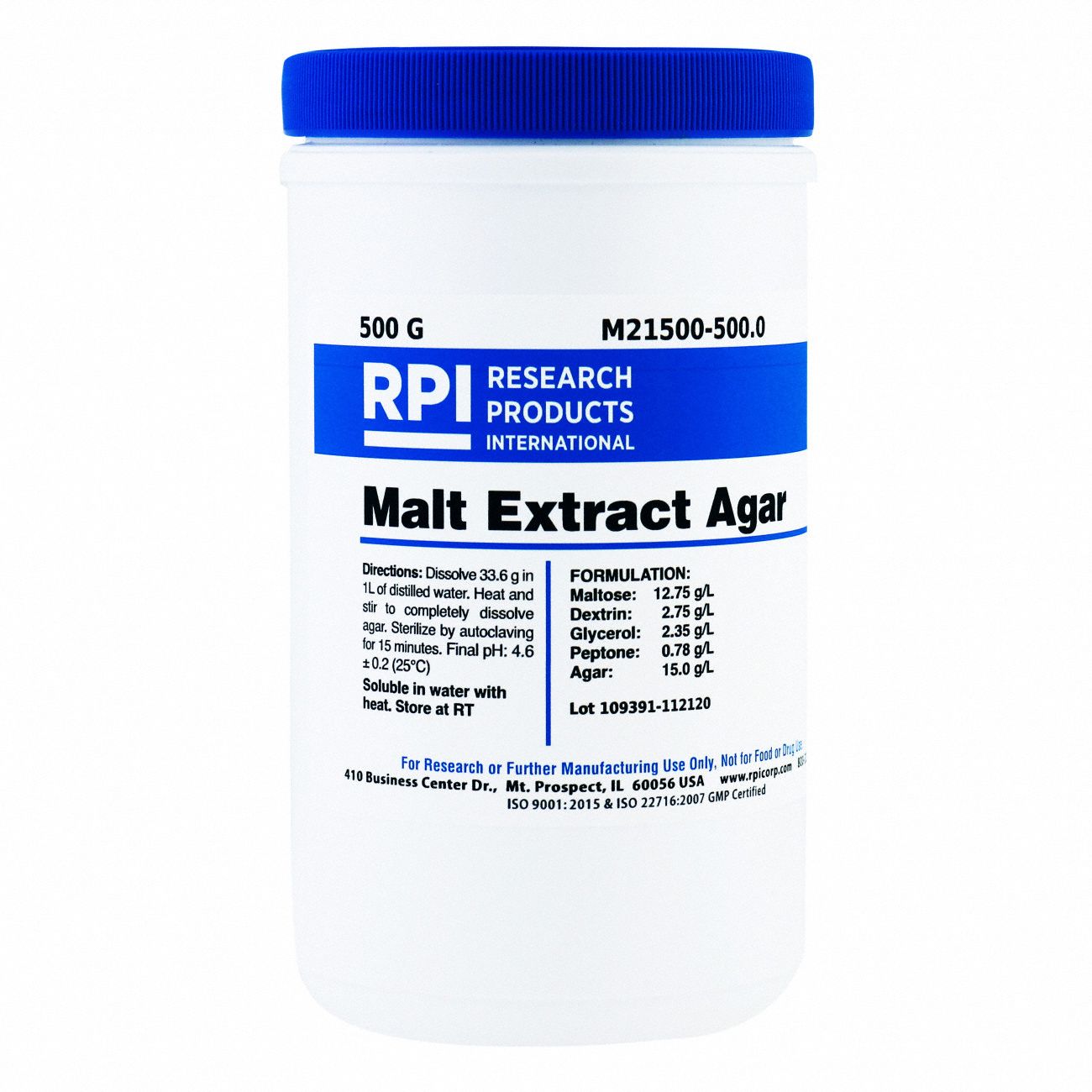 Lab, 500 g, Agar - Malt Extract - 31FZ90|M21500-500.0 - Grainger