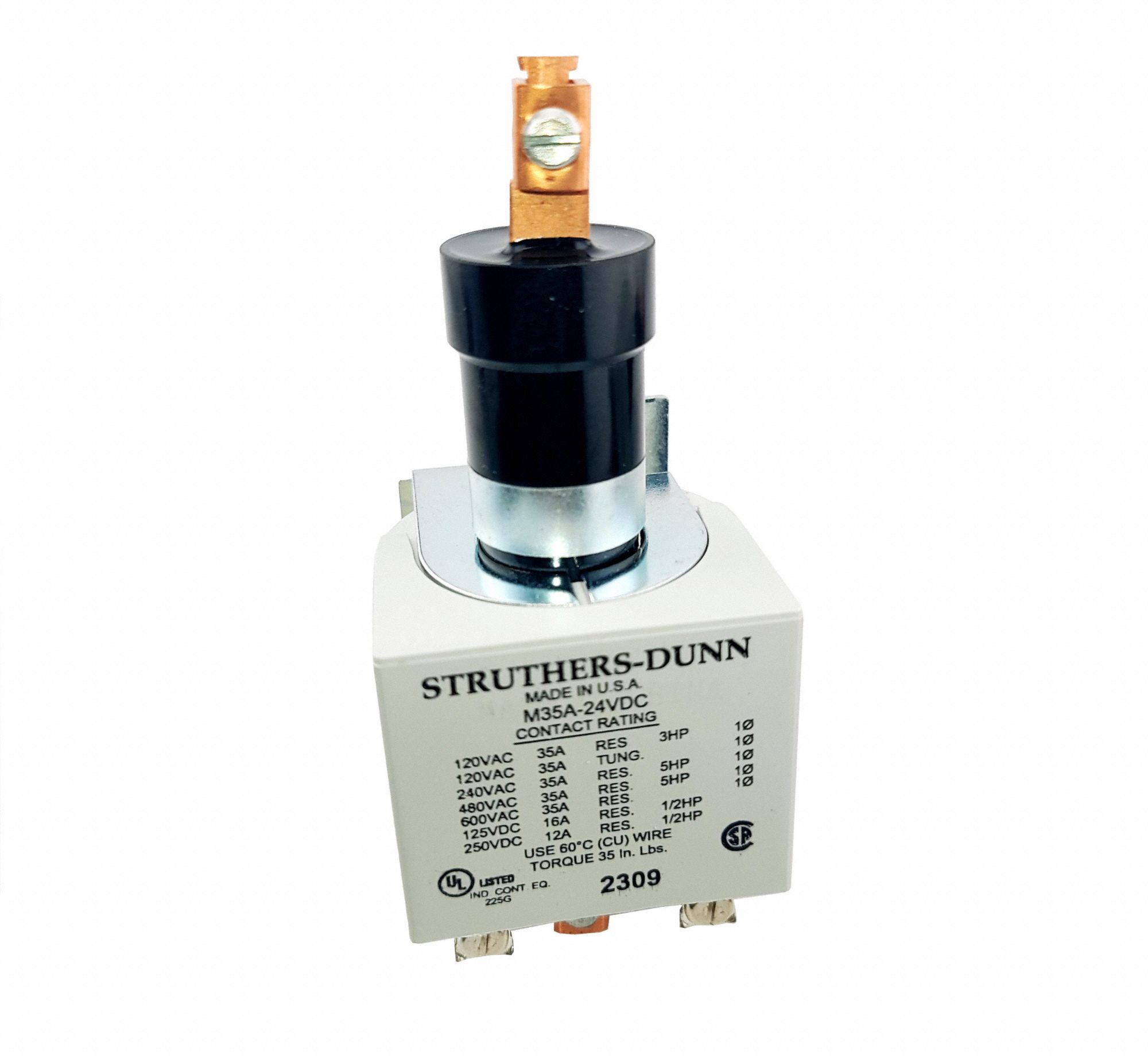 STRUTHERS-DUNN, 24V DC, 35 A Full Load Current - Resistive, Mercury ...