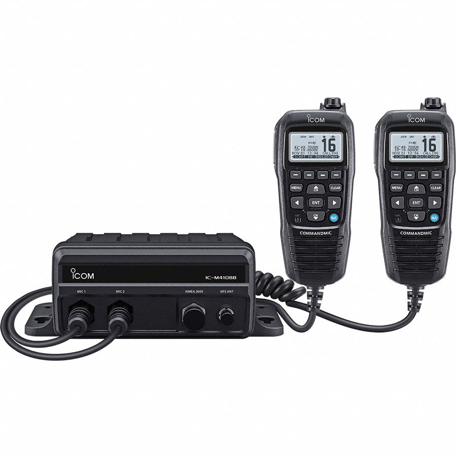 ICOM, VHF, Analog, Marine Two-Way Radio - 831UP9|M410BB 11 USA - Grainger