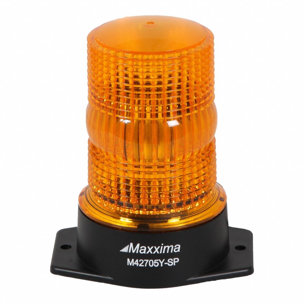 MAXXIMA, Perimeter Flashing Warning Light, Amber, Warning Light ...