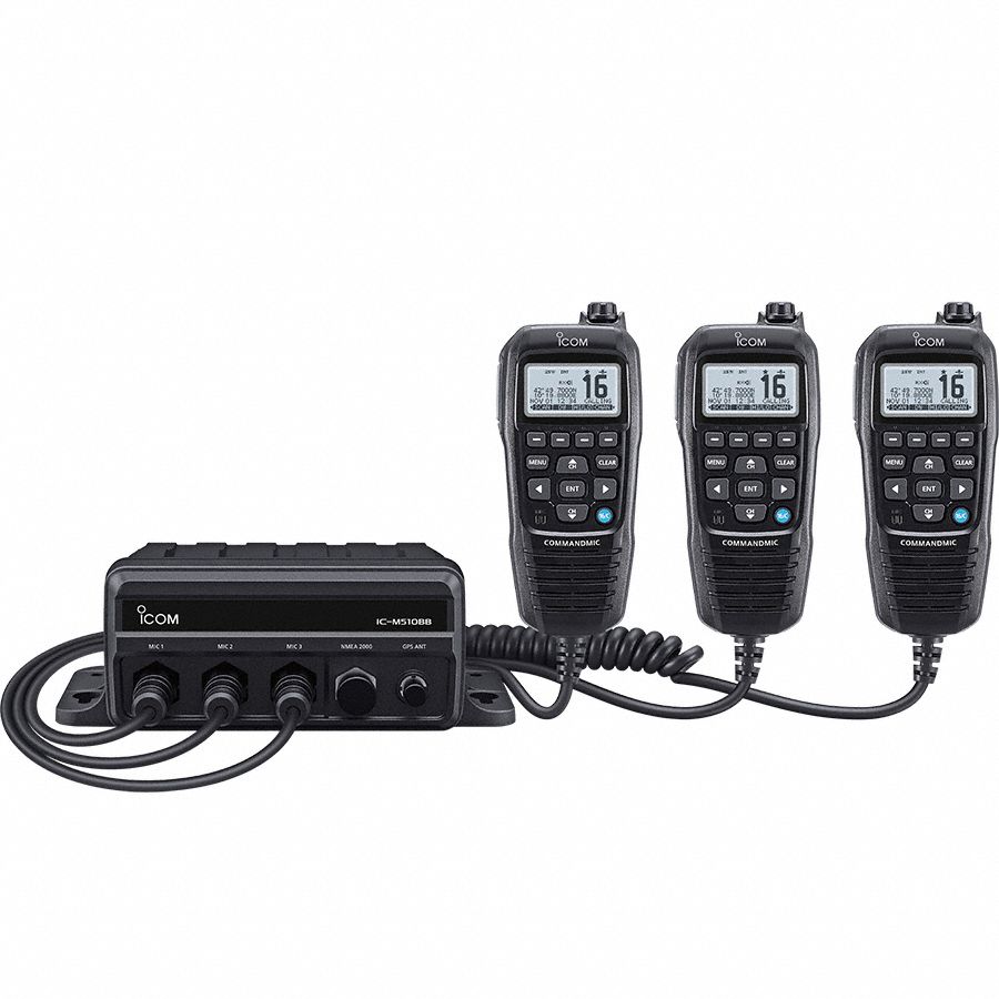 ICOM, VHF, Analog, Marine Two-Way Radio - 831UR1|M510BB 21 USA - Grainger