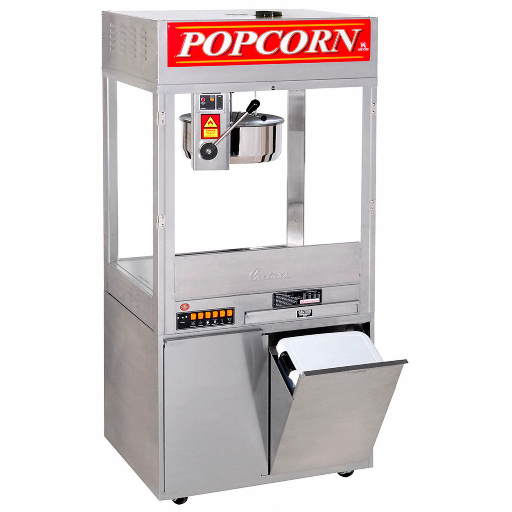 23 oz, Red/Silver, Theater Commercial Popcorn Maker - 794GH2|M532D1E ...