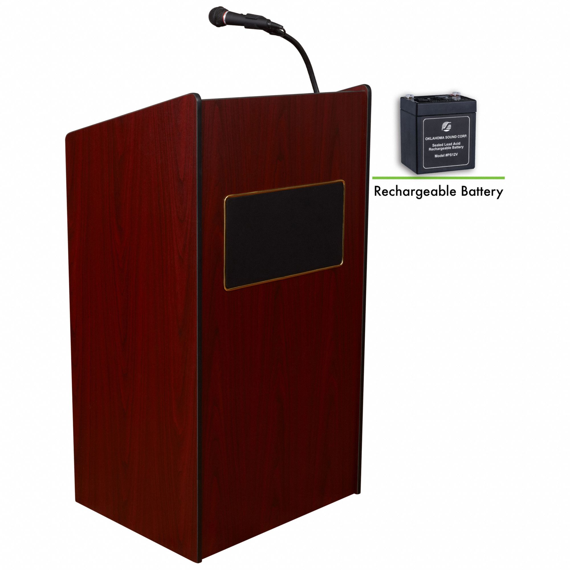 OKLAHOMA SOUND, Mahogany, Includes Battery, Sound Lectern - 210FF5 ...