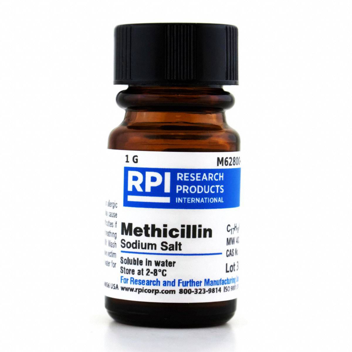 1 g, 132-92-3, Methicillin Sodium Salt - 30TZ10|M62800-1.0 - Grainger